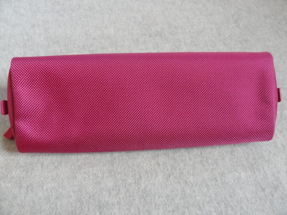 Tumi Small Slim Pink Ballistic Nylon Travel Cord Cables Pouch Pencil ...