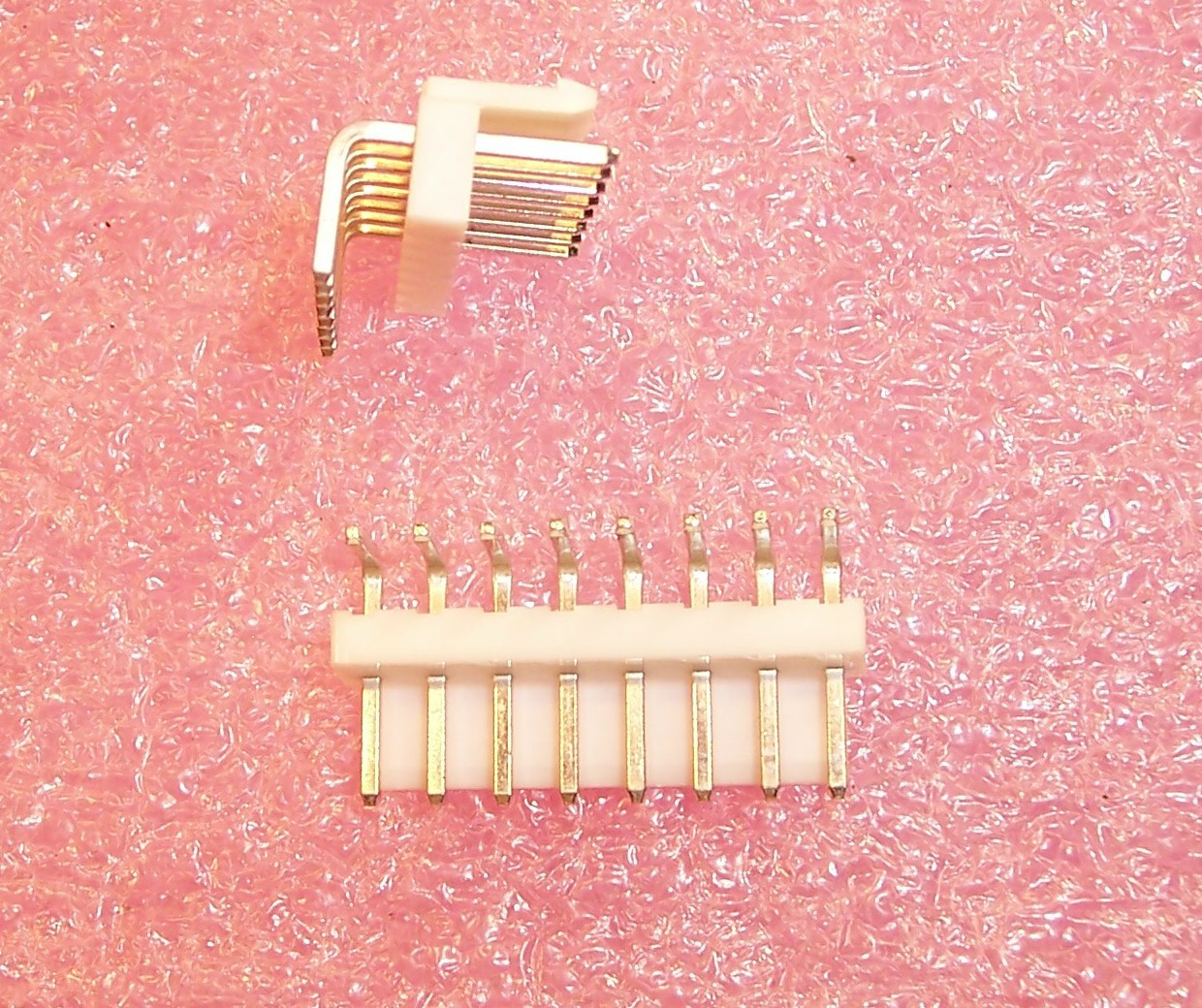 QTY (50) 8 POSITION R/A FRICTION LOCK HEADERS 3.96mm SQUARE POSTS B8PS ...