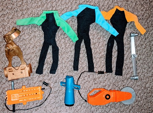 Vintage Hasbro Super Joe Lot Accessories Helipak Magna Tools Sonic ...