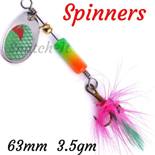 3 Redfin Spinners 3.5g Spinner Spoon Bait Fishing Lure Trout Lures ...
