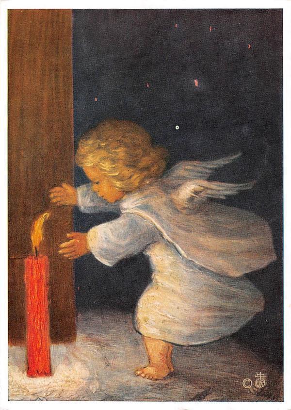 vintage blank greeting cards ARS SACRA Spötl"angels and light"1366" | eBay
