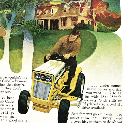 Vintage Cub Cadet Lawn Garden Tractor and the World of Amway of Canada ...