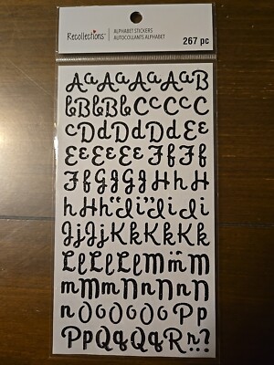 Recollections ALPHABET STICKERS 267 PC Scrapbooking | eBay
