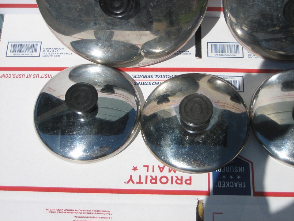 Revere Ware Replacement Stainless Steel LIds for pots & Pan 5 1/2 6 7 8 ...