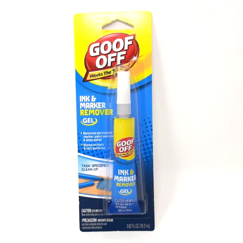 Goof Off Stain Remover Ink & Marker Remover Gel, Works on Hard and Soft ...