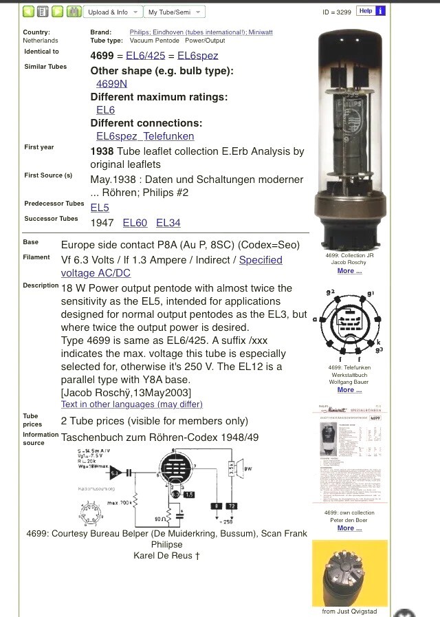 Quad (4) Metal Base Tube 4699 Same Code NOS? akin EL12N EL6 EL12 EL36 ...
