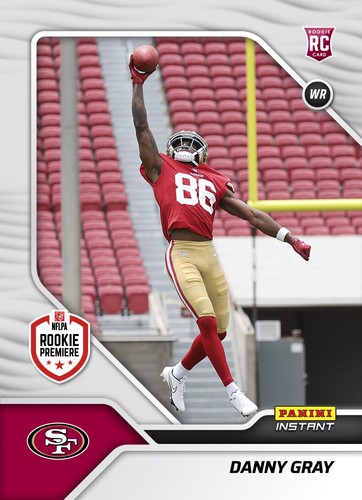 2022 Panini Instant Danny Gray Rookie Card RPS FIRST LOOK SP 49ers #31 ...