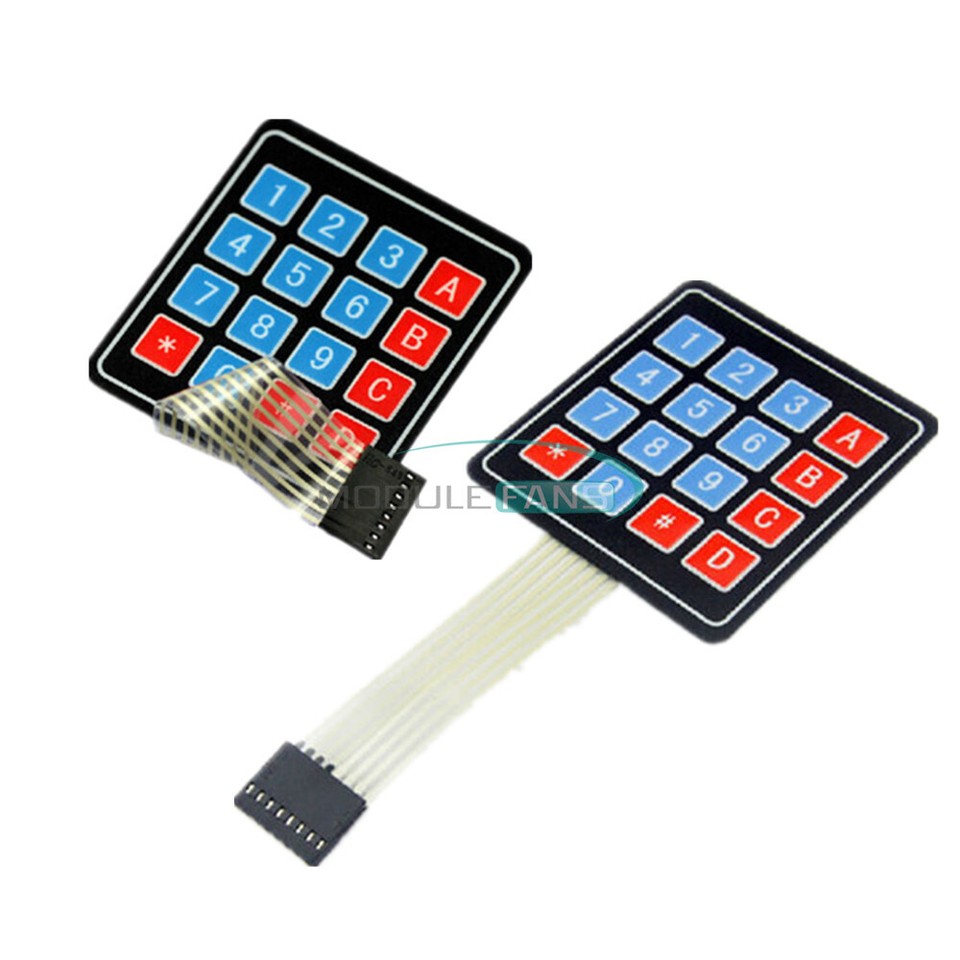 5PCS 4 x 4 Matrix Array 16 Key Membrane Switch Keypad Keyboard For AVR Arduino | eBay