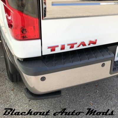 RED Vinyl Overlay Letter Decals for Nissan Titan Tailgate Emblem 2016 ...