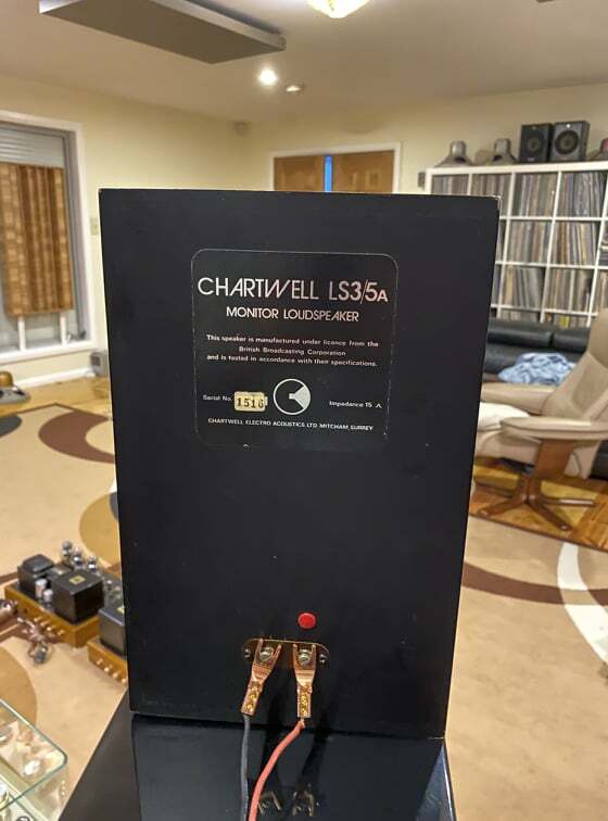 Chartwell LS3/5A Vintage Pair Speaker | Early Model | Pair | United Kingdom