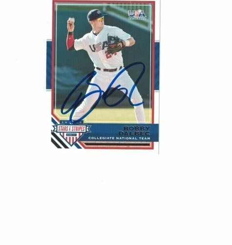 BOBBY DALBEC RC SIGNED IP 2017 PANINI USA BASEBALL STARS & STRIPES #68 ...