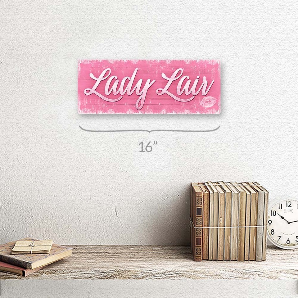 Lady Lair Metal Sign; Wall Decor for Bath or Laundry | eBay