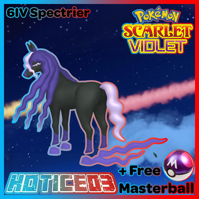 Spectrier Glastrier Calyrex Bundle 6IV Pokemon Scarlet & Violet 🚀Fast🚀 ...