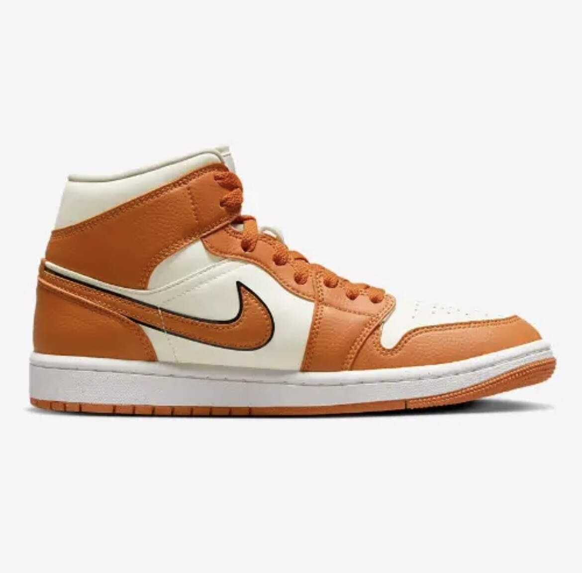 Nike Air Jordan 1 Mid SE Sport Spice Orange/White DV1302-100 Women's ...