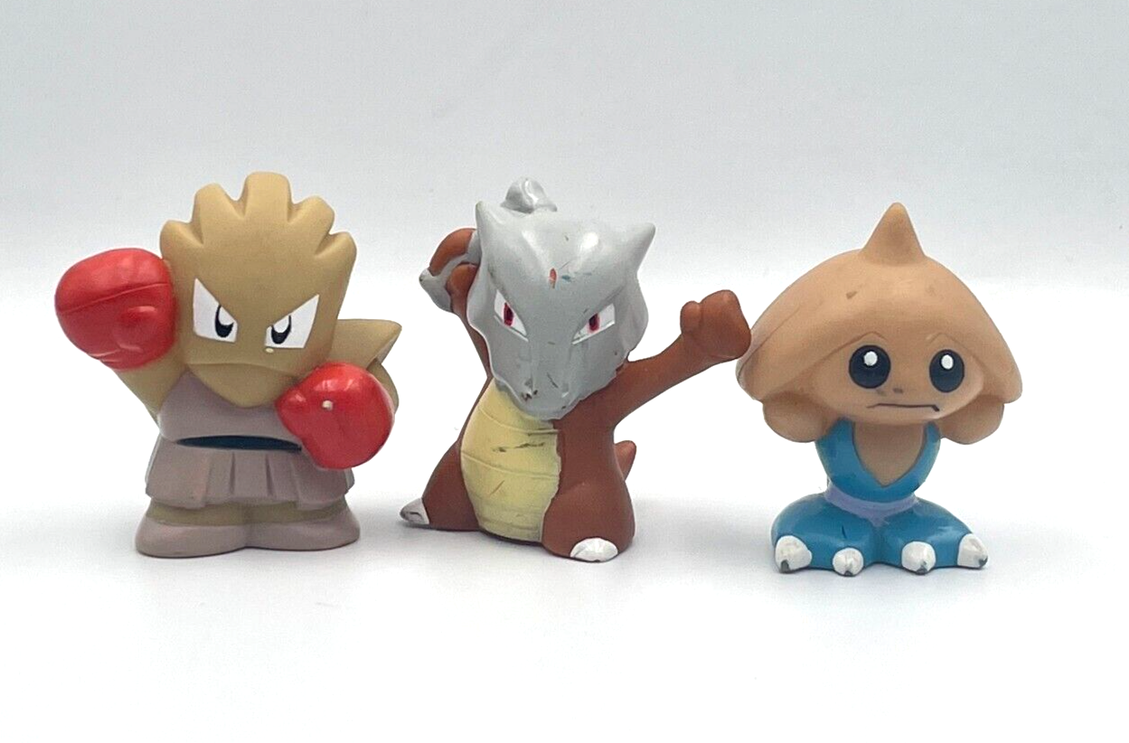 Nintendo BANDAI Pokemon Hitmonchan Marowak Hitmontop Finger Puppet ...