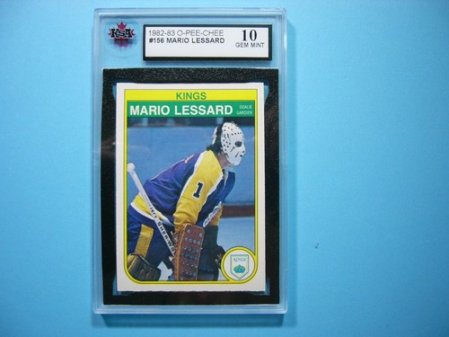 1982/83 O-PEE-CHEE NHL HOCKEY CARD #156 MARIO LESSARD KSA 10 GEM MINT ...