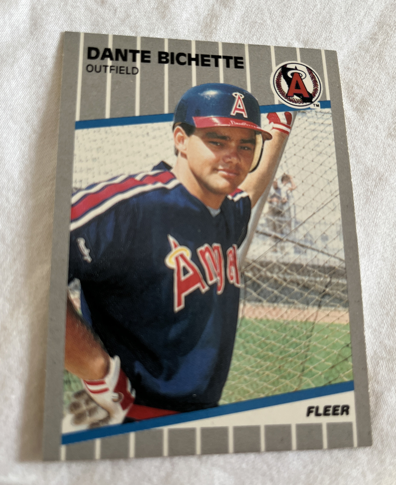 1989 Fleer Dante Bichette Baseball Card Rookie RC #468 Angels Outfield ...