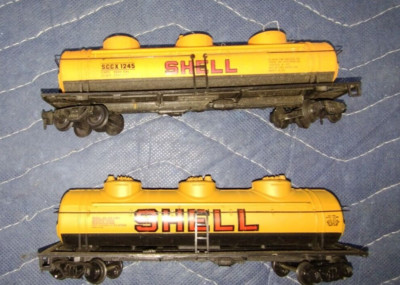 USED 2 PC HO SHELL 3 DOME TANK CARS #1245 #1122 | eBay