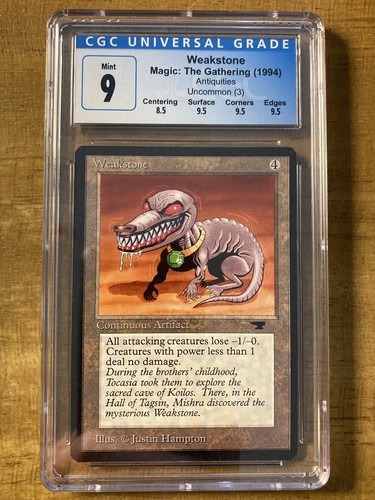 Magic The Gathering WEAKSTONE Antiquities CGC 9 MINT 1994 Reserve List ...