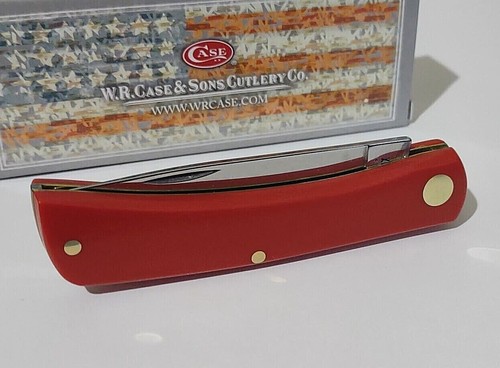 CASE XX FIREMAN RED HUNTING POCKET KNIFE U.S.A. SODBUSTER SOD BUSTER ...
