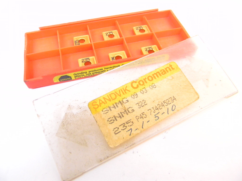 NEW SURPLUS 6PCS. SANDVIK SNMG 322 GRADE: 235 CARBIDE INSERTS | eBay