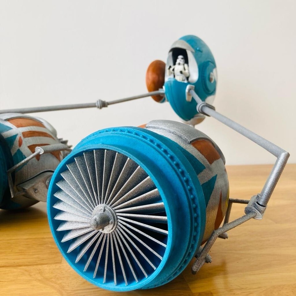 Elan Mak Podracer for 3.75 in (1:18) Figure Diorama (Painted) | eBay