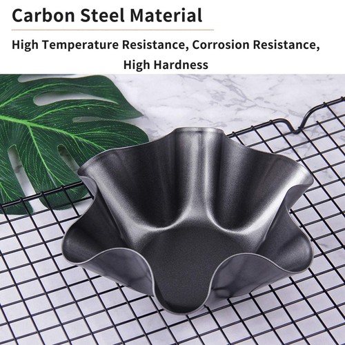 8 Packs Taco Shell Molds – Nonstick Carbon Steel Tortilla Maker Salad ...