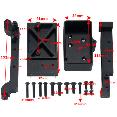 Equipment Box Servo Tray Upgrade Parts for 1/6 RC Axial SCX6 AXI05000 ...