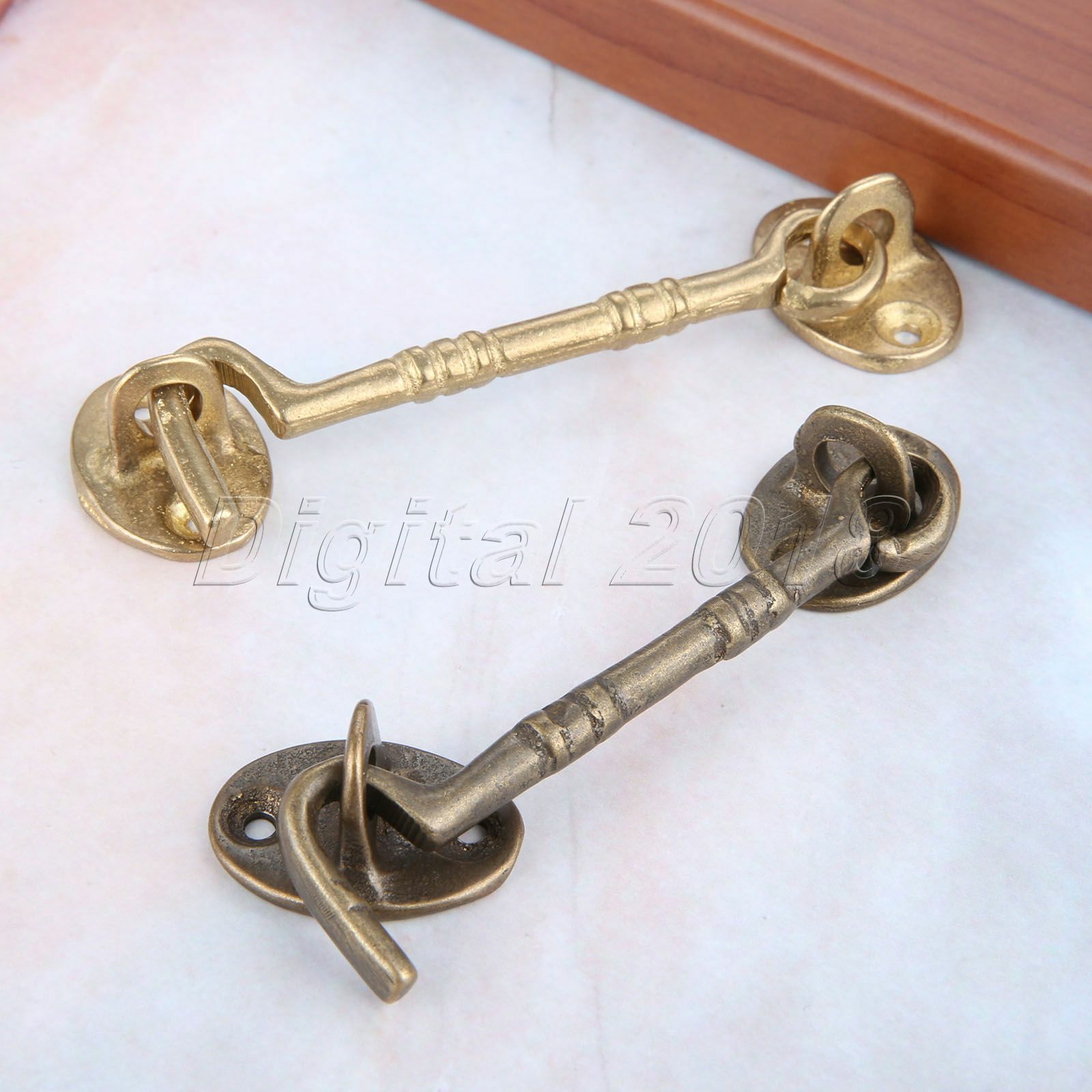 Fasteners Cabinet Wind Latches Windows Doors Hook Chinesse Style Brass ...