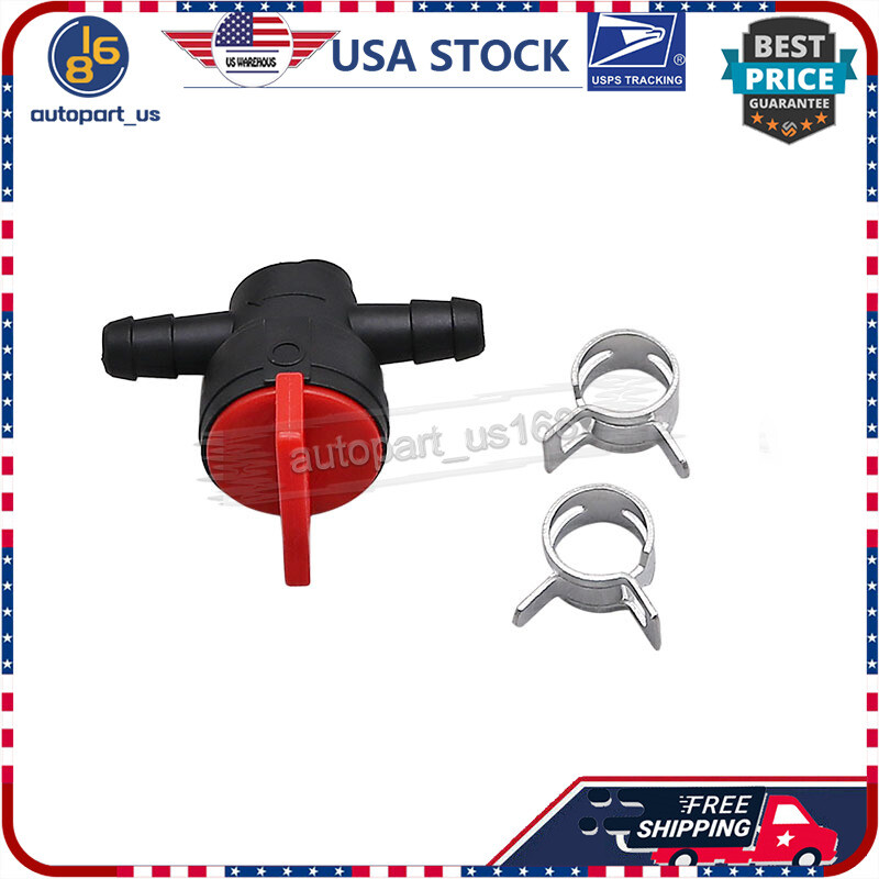 NEW (5) 1/4" In Line Fuel Shut-Off Valve Plastic 494768 5091K 697947 US ...