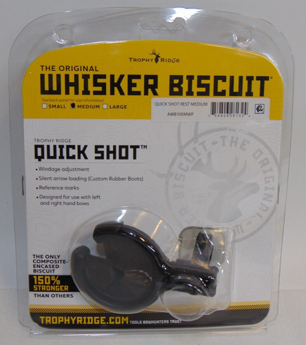Whisker Biscuit Trophy Ridge Quick Shot Arrow Rest Medium Silent Bow ...