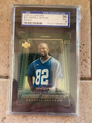 2000 UD Encore Darrell Jackson Seahawks Rookie Card #231 Graded SGC 96 ...