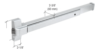 CRL DL950A Satin Anodized Touch Bar Rim Panic Exit Device 798286810573 ...