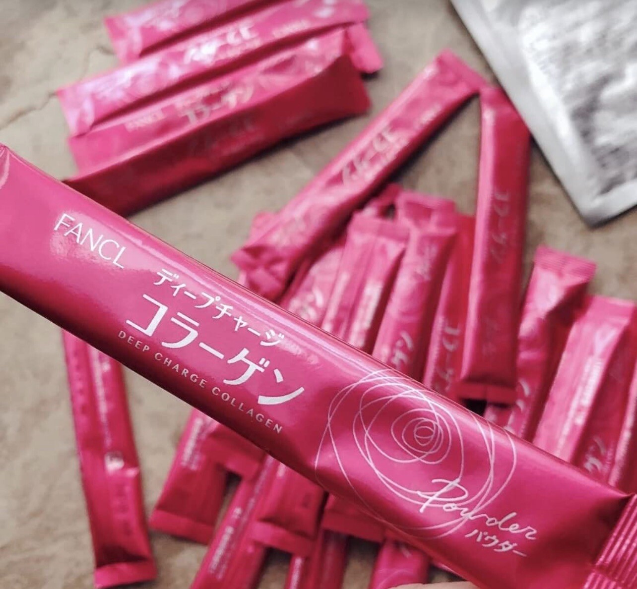 LOT 3 FANCL Deap Charge Collagen HTC collagen Powder 30sticks Vitamin ...