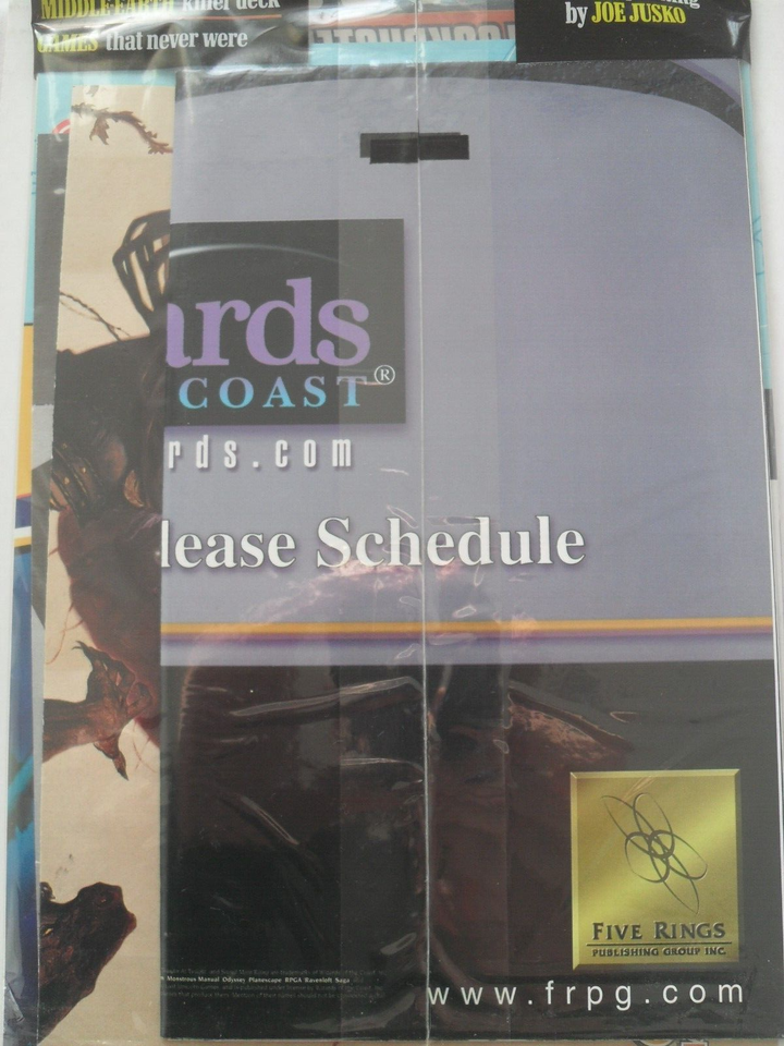 INQUEST Magazine #34 SEALED mtg ELRIC poster BROM RPG CCG FEB 1998 HTF ...