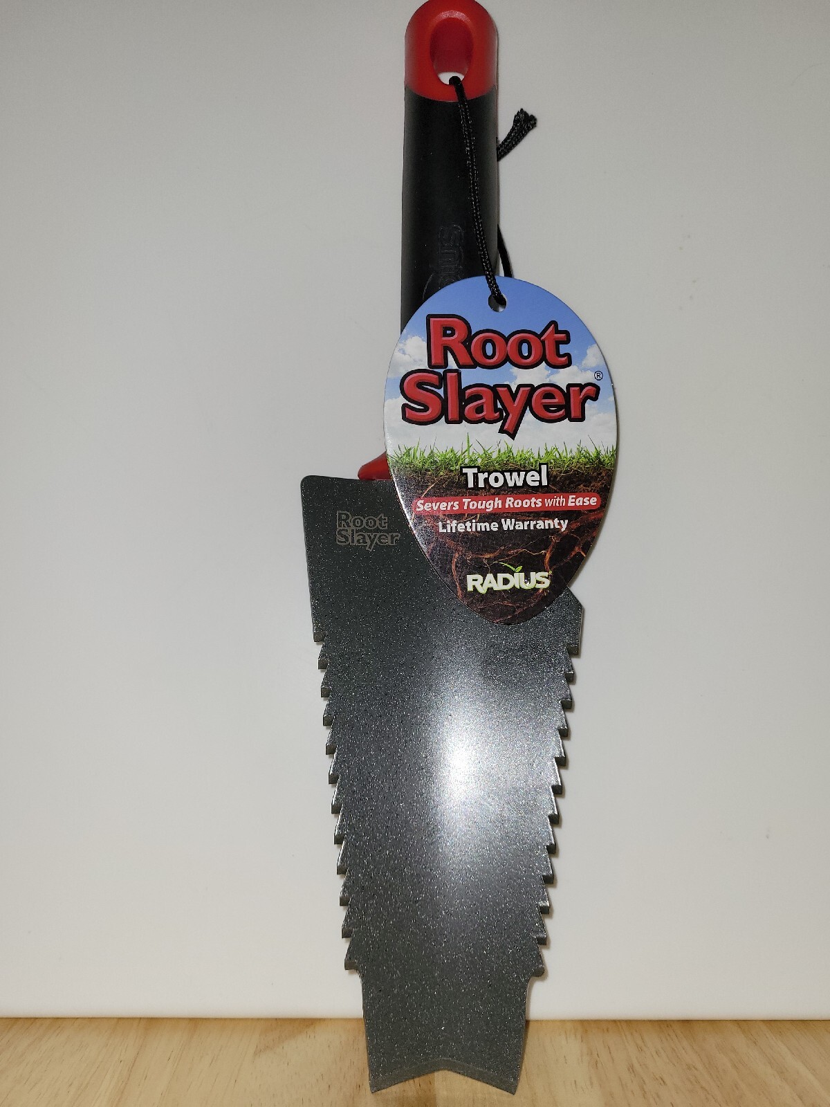 Radius~Carbon Steel Blade ROOT SLAYER TROWEL 12.75" Length Red Handle ...