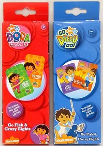 Dora the Explorer / Go Diego Go 2 Card Games Go Fish & Crazy Eights ...