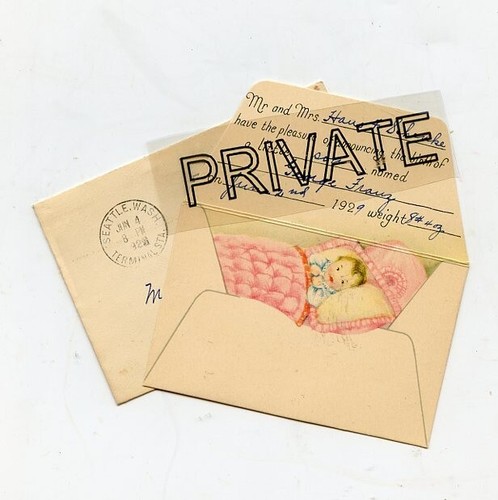 1929 Birth Announcement, SCHENKE Family Baby Boy, Seattle, Colorado ?w ...