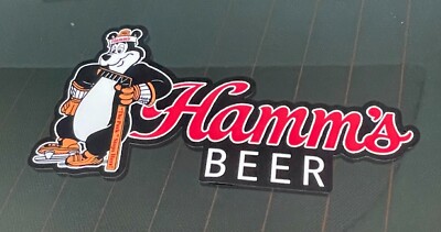Hamm's Beer Bear Sticker - Vintage Breweriana Advertising Mascot Decal ...