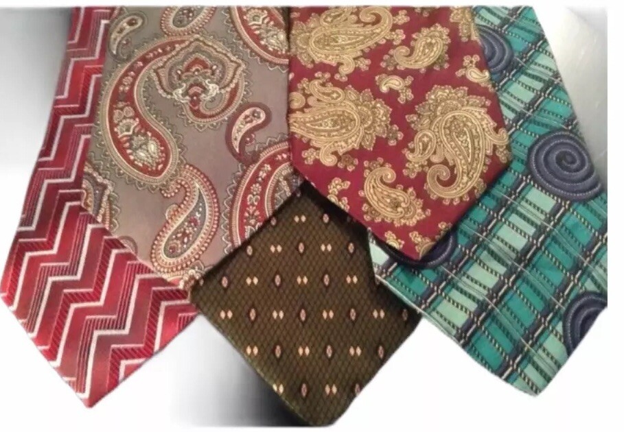 Mens designer Silk mixed prints Ties lot - Gem
