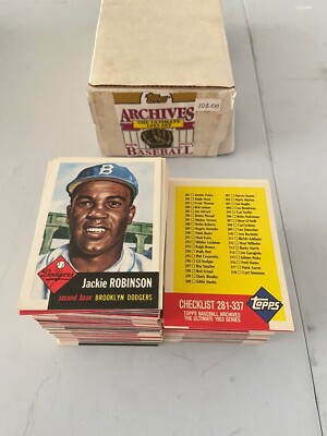 1991 TOPPS BASEBALL ARCHIVES "THE ULTIMATE 1953 SERIES" COMPLETE SET 1 ...