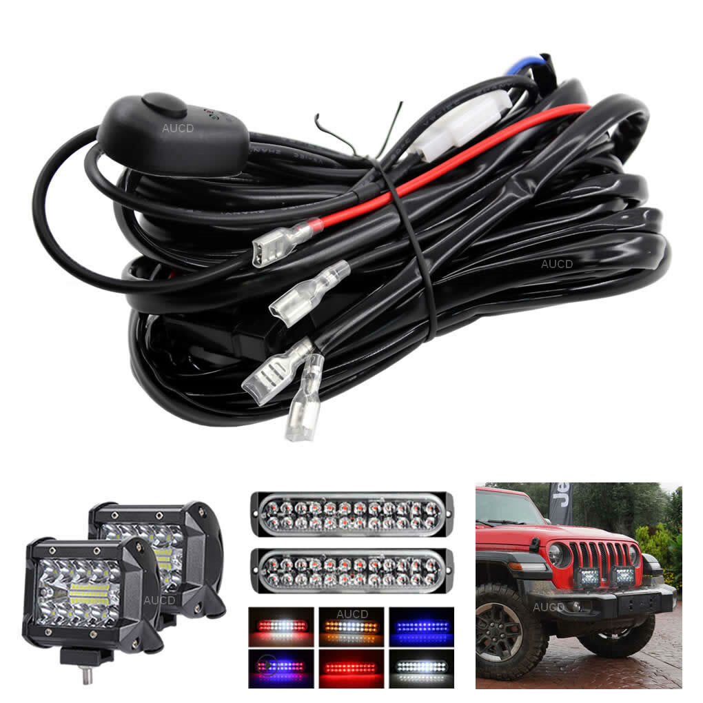Light Bar Kit Relay Kit For Fog Lights, HID, LED Light Bars - 2-Lead ...