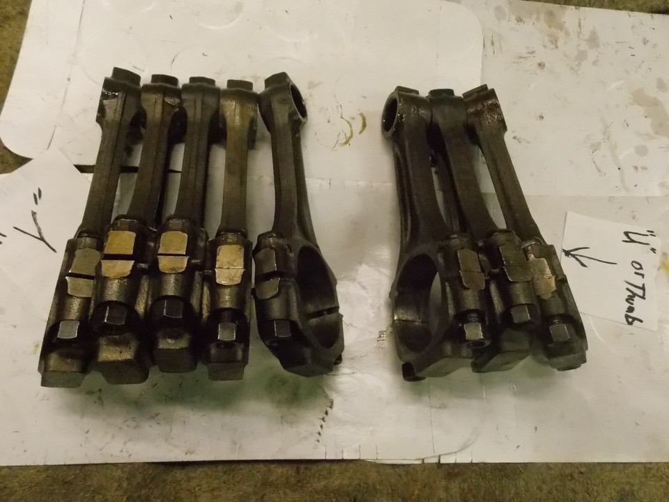 Singles Forged Thumb Stock Big Block Chevy Connecting Rods BBC 396 402 ...
