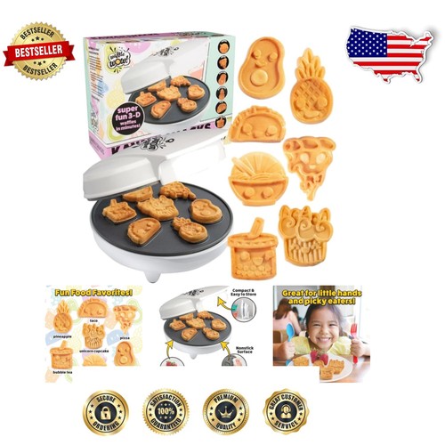 Fun Food Friends Mini Waffle Maker - 7 Unique Pancake Designs & Recipes ...