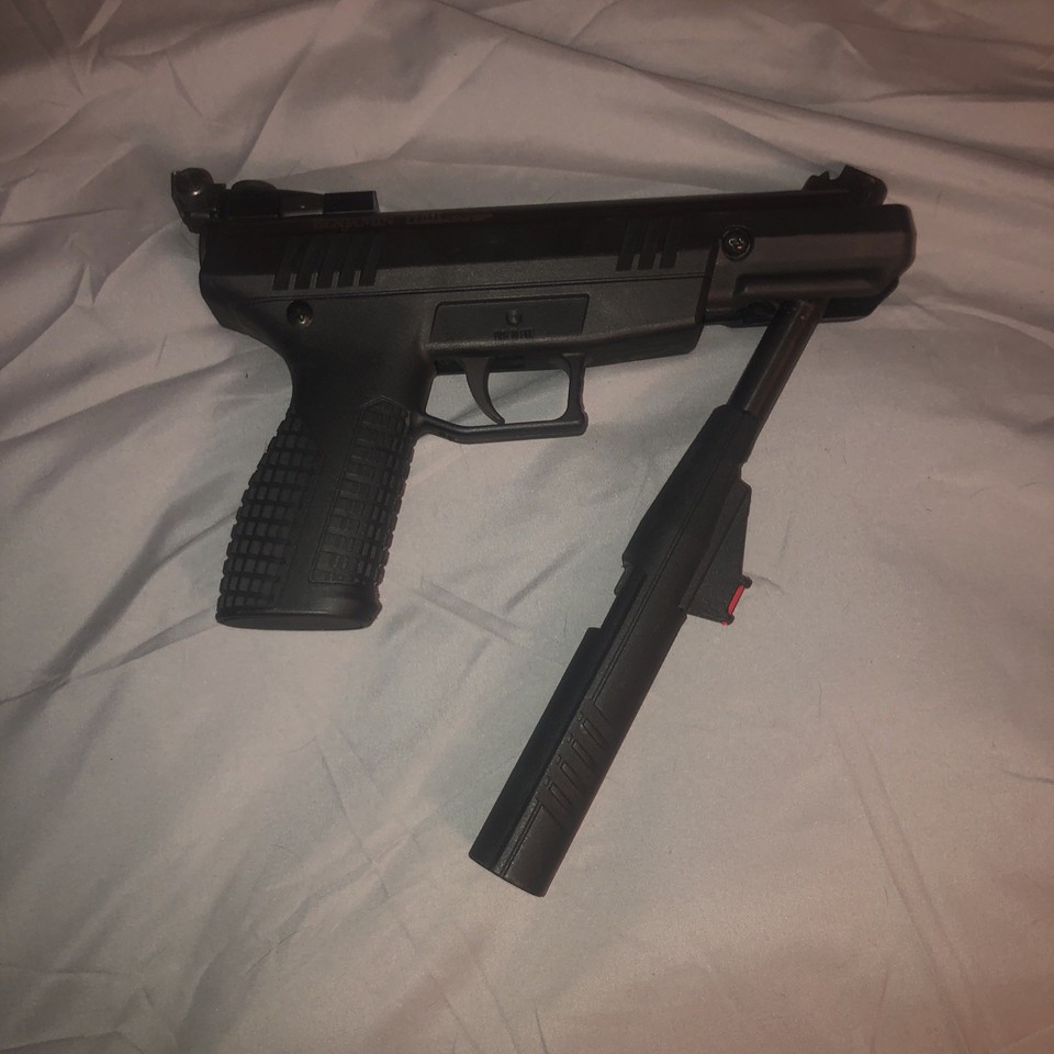 Benjamin Trail NP Air Pistol .177 Pellet Gun Nitro Piston BBP77 Break ...
