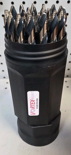 Norseman 29pc Vortex Step Bit Drill Set HI-Molybdenum M7 1/16-1/2 VT ...