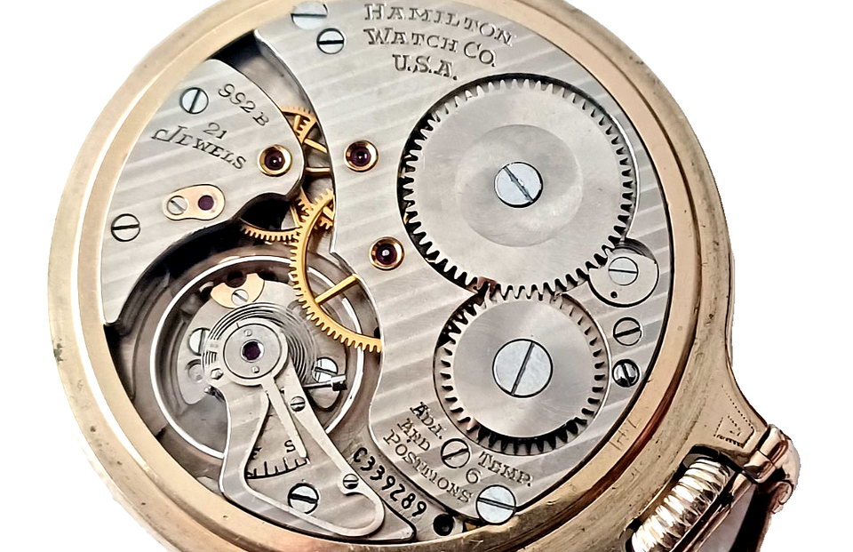 1951 Hamilton 992B 21 J Adj Lever Set 16s 10K GF Railroad Grade Pocket ...