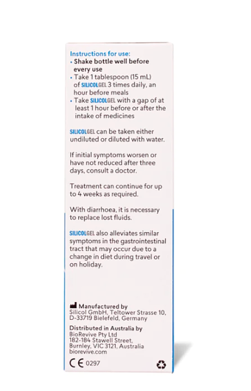 2 x BioRevive Silicol®Gel 500ml - IBS and Heartburn Relief with ...