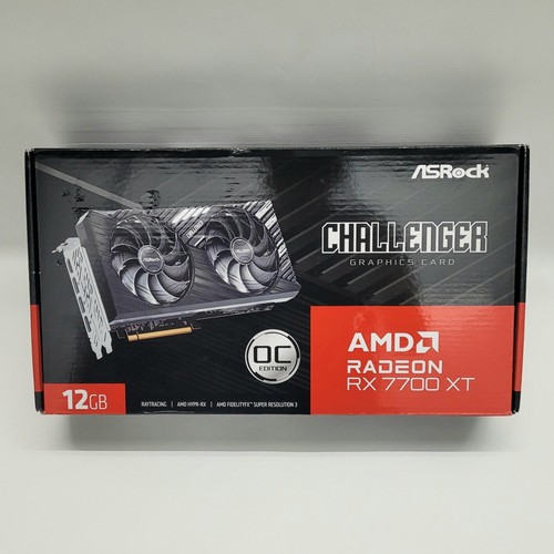 ASRock Challenger Radeon RX 7700 XT 12GB Graphics Card GDDR6 PCIe 4 ...