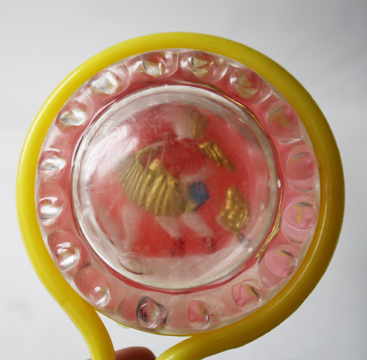 3X RARE VINTAGE 60'S GREEK HARD PLASTIC BABY RATTLE TOY GREECE NEW NOS ...